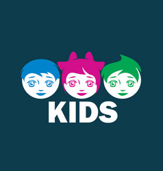 Logo kids Royalty Free Vector Image - VectorStock