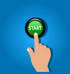 Engine start stop button car dashboard element Vector Image