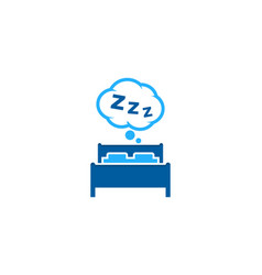 Sleep logo icon design Royalty Free Vector Image