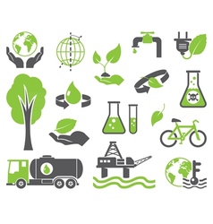 36 symbols for eco environment Royalty Free Vector Image
