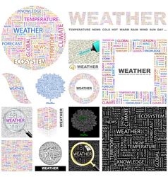 Weather forecast infographics design Royalty Free Vector