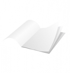 Clean hand drawn paper sheet attached with drawing