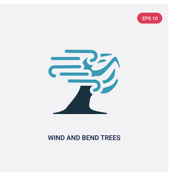 Wind icon flat style Royalty Free Vector Image