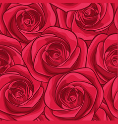 Gold rose decorative flowers seamless pattern Vector Image