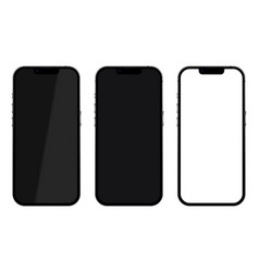 Iphone ios folder social media icons set Vector Image