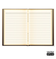 Open notebook Royalty Free Vector Image - VectorStock