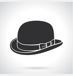 Red bowler hat Royalty Free Vector Image - VectorStock