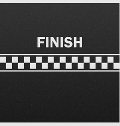 Finish line road sign Royalty Free Vector Image