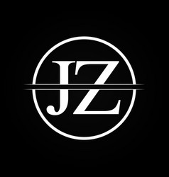 Jr letter type logo design template abstract Vector Image