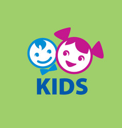Logo kids Royalty Free Vector Image - VectorStock