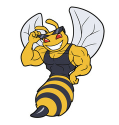 Cartoon bee Royalty Free Vector Image - VectorStock