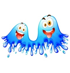 Happy face on yellow splash Royalty Free Vector Image