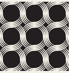 Wavy ripple lines seamless black and white Vector Image