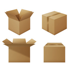 Packaging boxes Royalty Free Vector Image - VectorStock