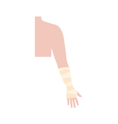 Human male arm left side Royalty Free Vector Image