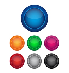 Colored buttons Royalty Free Vector Image - VectorStock