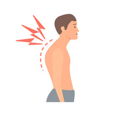 Sore back Royalty Free Vector Image - VectorStock