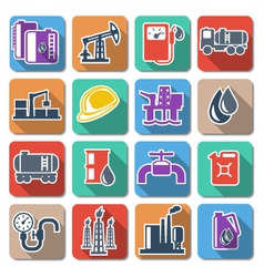 Big industry icon set Royalty Free Vector Image