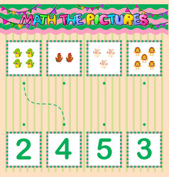 Matching children educational game match objects Vector Image