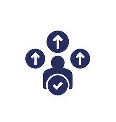 Personal growth self development logo Royalty Free Vector