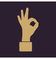 Cool hand gesture symbol heavy metal rock Vector Image