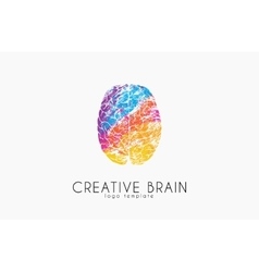 Creative mind logo brain vector by Marylia17 - Image #9134119 - VectorStock