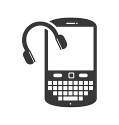 Smile mobile phone logo Royalty Free Vector Image