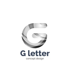 Alphabet letter g desert design concept Royalty Free Vector