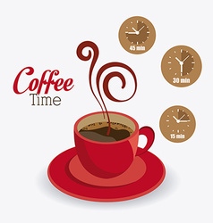 Coffee time at work Royalty Free Vector Image - VectorStock