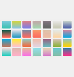 Set of fresh linear web gradients Royalty Free Vector Image