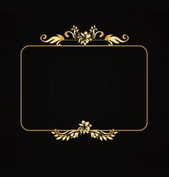 Golden luxury style calligraphic design Royalty Free Vector