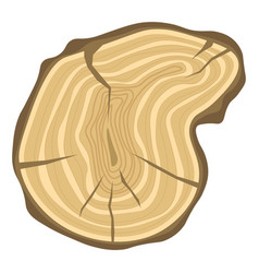 Tree ring icon timber texture and industry Vector Image