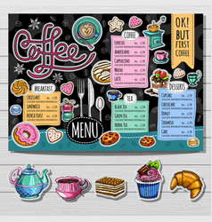 Hand drawn menu Royalty Free Vector Image - VectorStock
