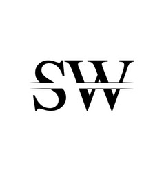 Initial letter sc logo design template Royalty Free Vector