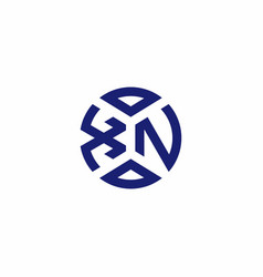 Xn monogram logo with sharped shape design Vector Image