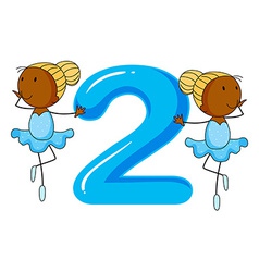 Printable number flashcards for teaching Vector Image