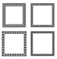 Colorful sticker frame set Royalty Free Vector Image