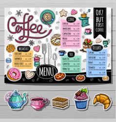 Hand drawn menu Royalty Free Vector Image - VectorStock