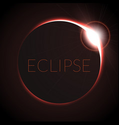 Lunar and solar eclipses in flat style Royalty Free Vector