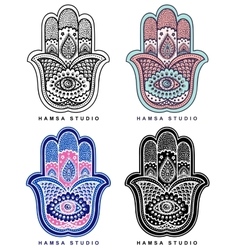 Set of ornamental Indian symbols Royalty Free Vector Image