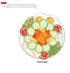 Indonesian garuda symbol spread wings and holding Vector Image