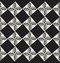 Seamless vintage pattern of overlapping arcs Vector Image
