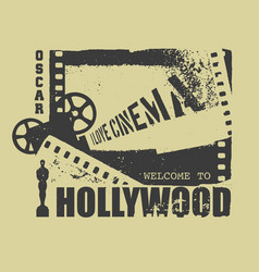 Vintage cinema sign Royalty Free Vector Image - VectorStock