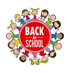 School morning greetings for teacher and students Vector Image