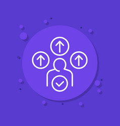 Personal growth self development logo Royalty Free Vector