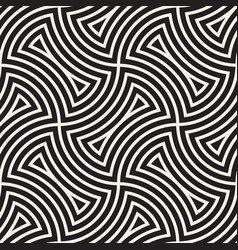 Seamless vintage pattern of overlapping arcs Vector Image