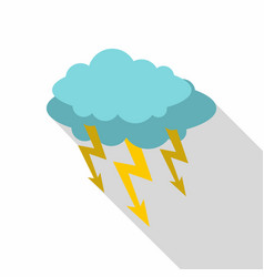 Evil lightning storm cloud Royalty Free Vector Image