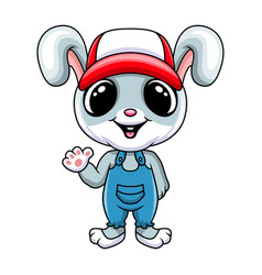 Rabbit with blank sign Royalty Free Vector Image