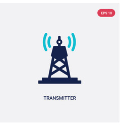 Transmitter tower icon Royalty Free Vector Image