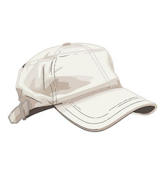 Retro military garrison cap Royalty Free Vector Image